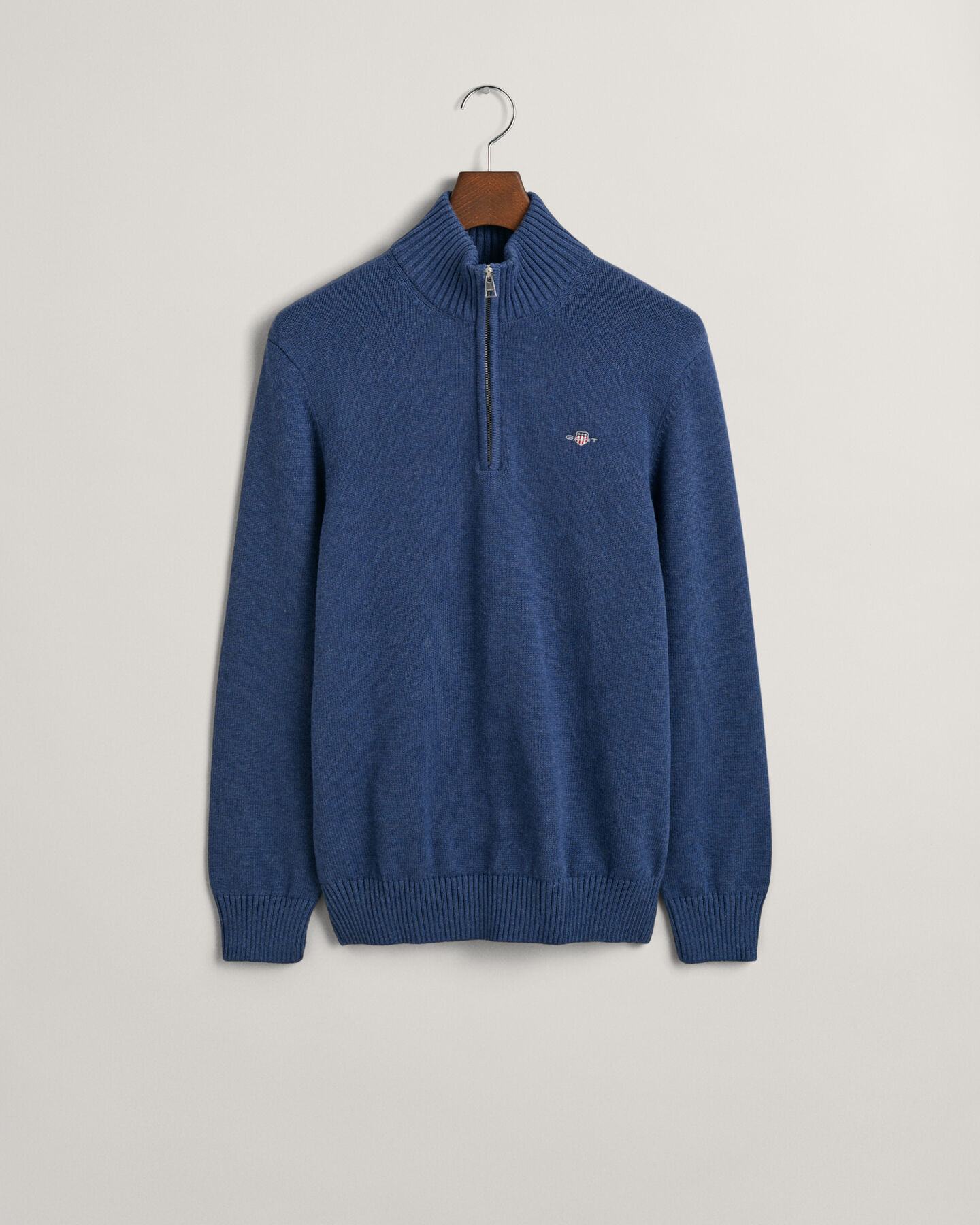 Casual Cotton Half-Zip Sweater - GANT