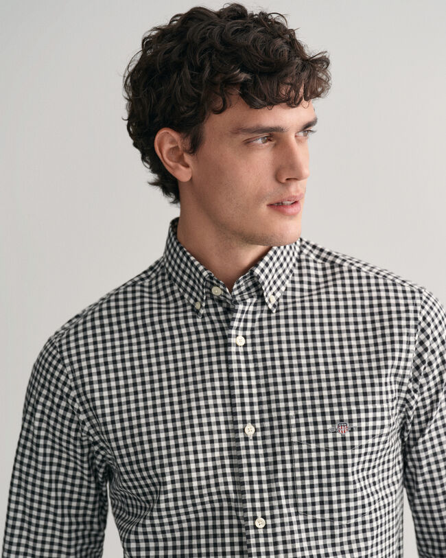 Regular Fit Classic Gingham Poplin Shirt - GANT