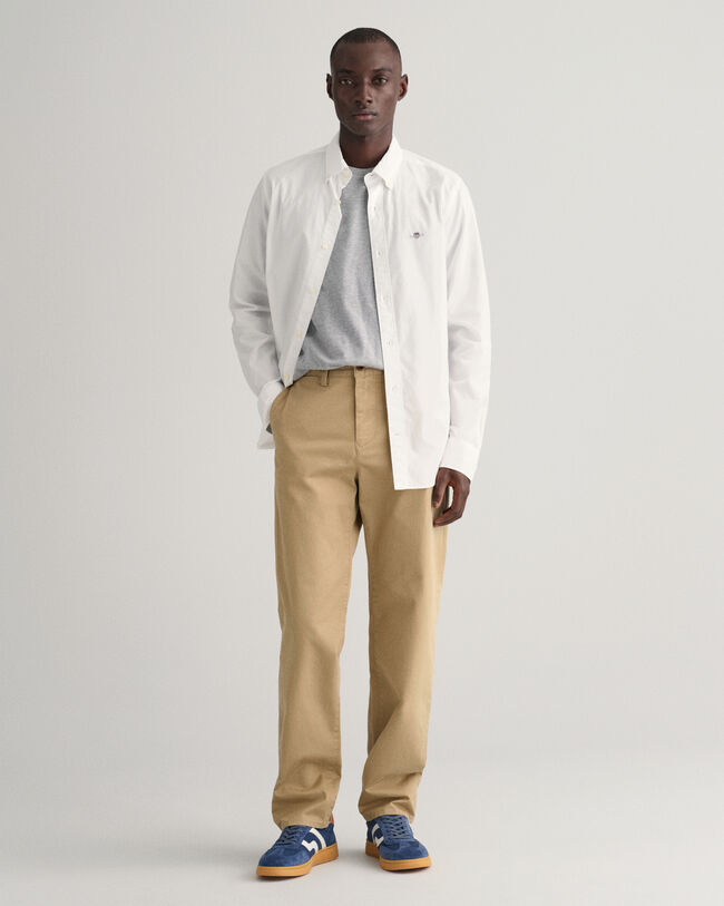 Regular Fit Twill Chinos - GANT