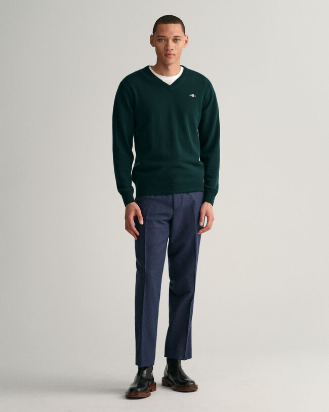 Superfine Lambswool V-Neck Sweater - GANT