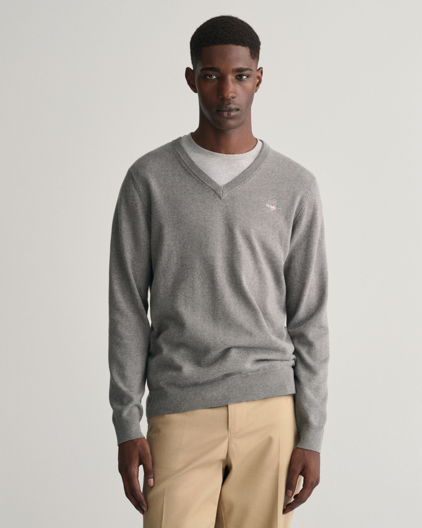 Classic Cotton V-Neck Sweater - GANT