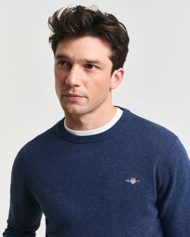 Classic Cotton Crew Neck Sweater - GANT