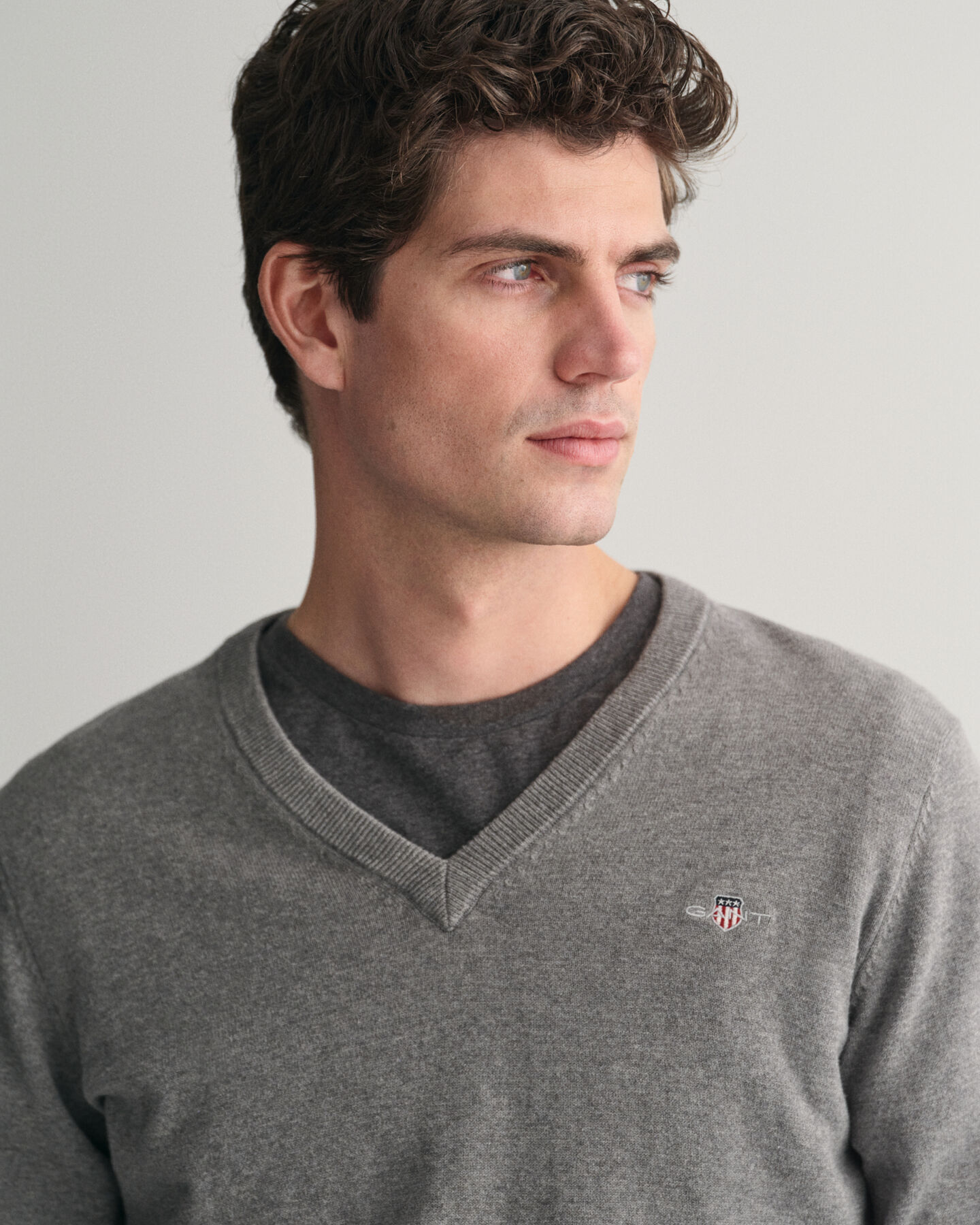 Classic Cotton V-Neck Sweater - GANT