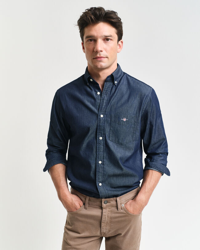 Regular Fit Indigo Shirt - GANT
