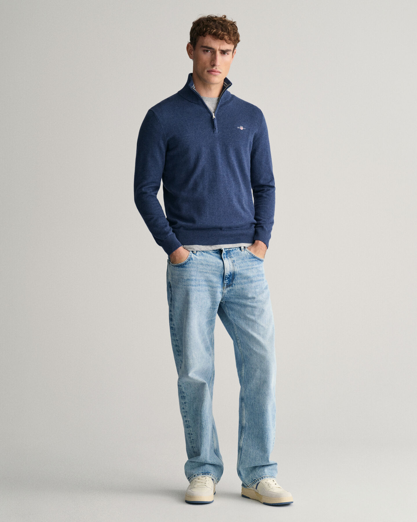 Classic Cotton Half-Zip Sweater - GANT