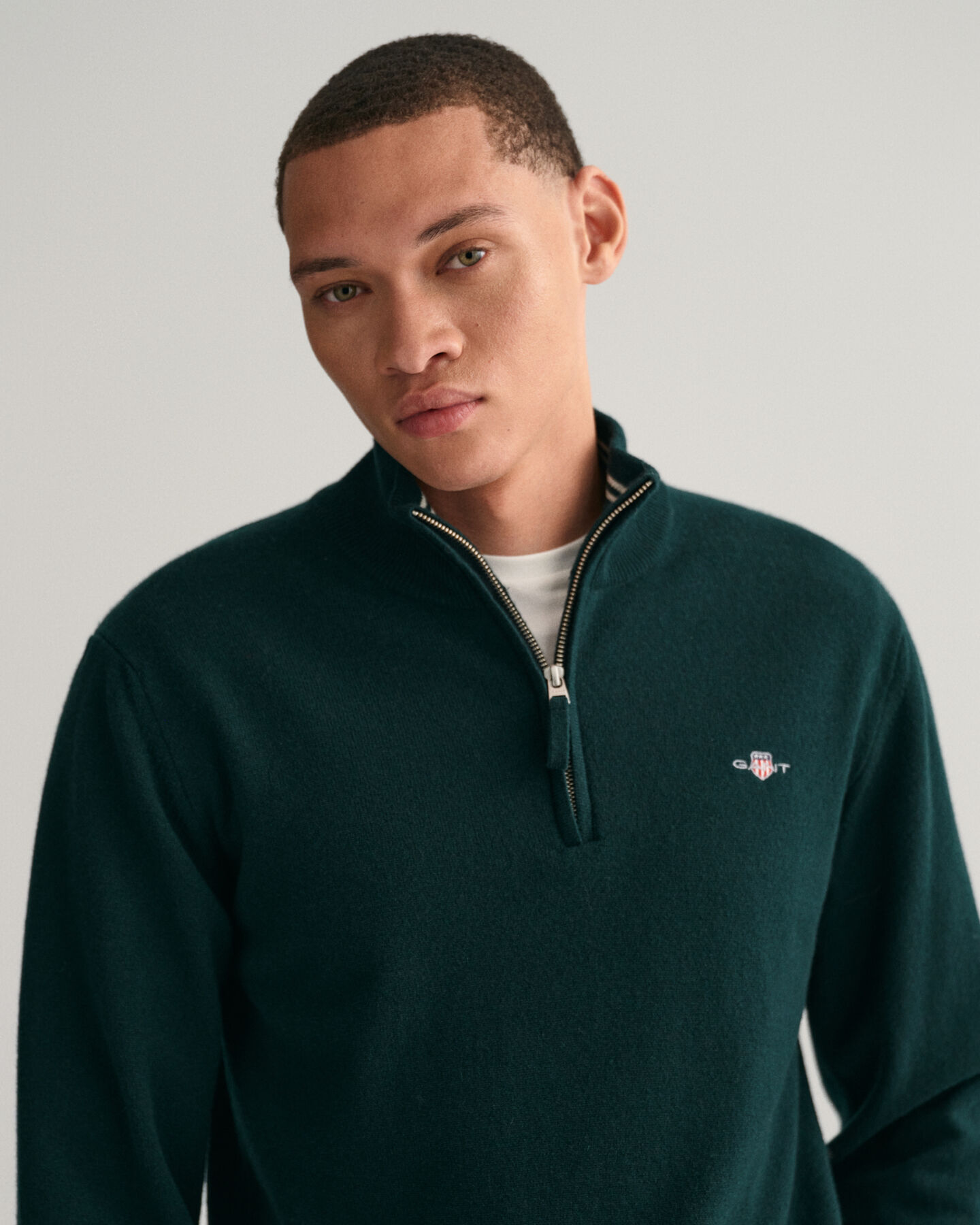 Superfine Lambswool Half-Zip Sweater - GANT