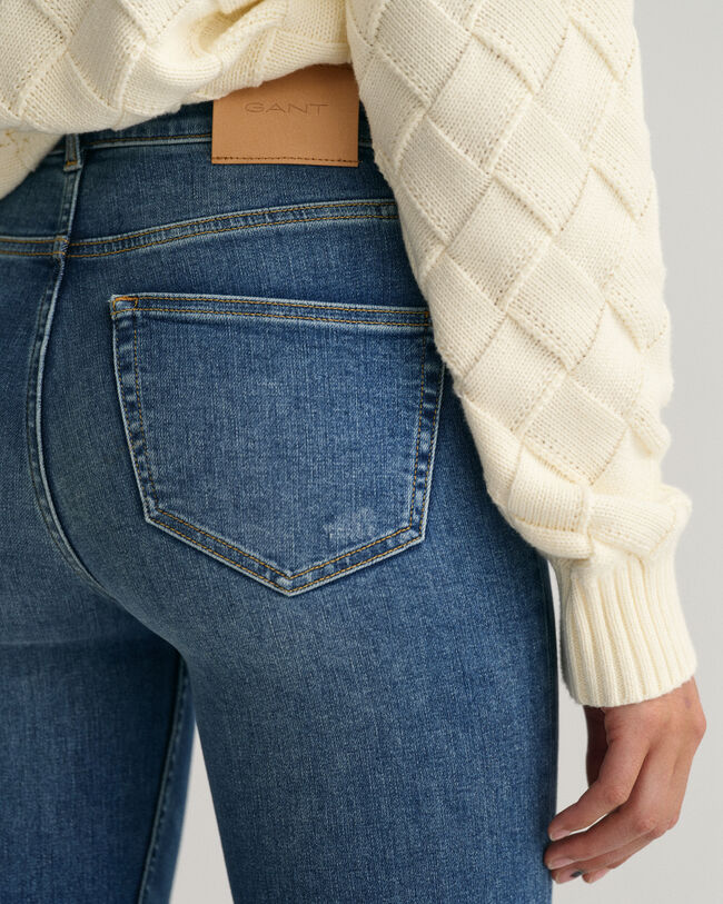 Slim Fit Cropped Jeans - GANT