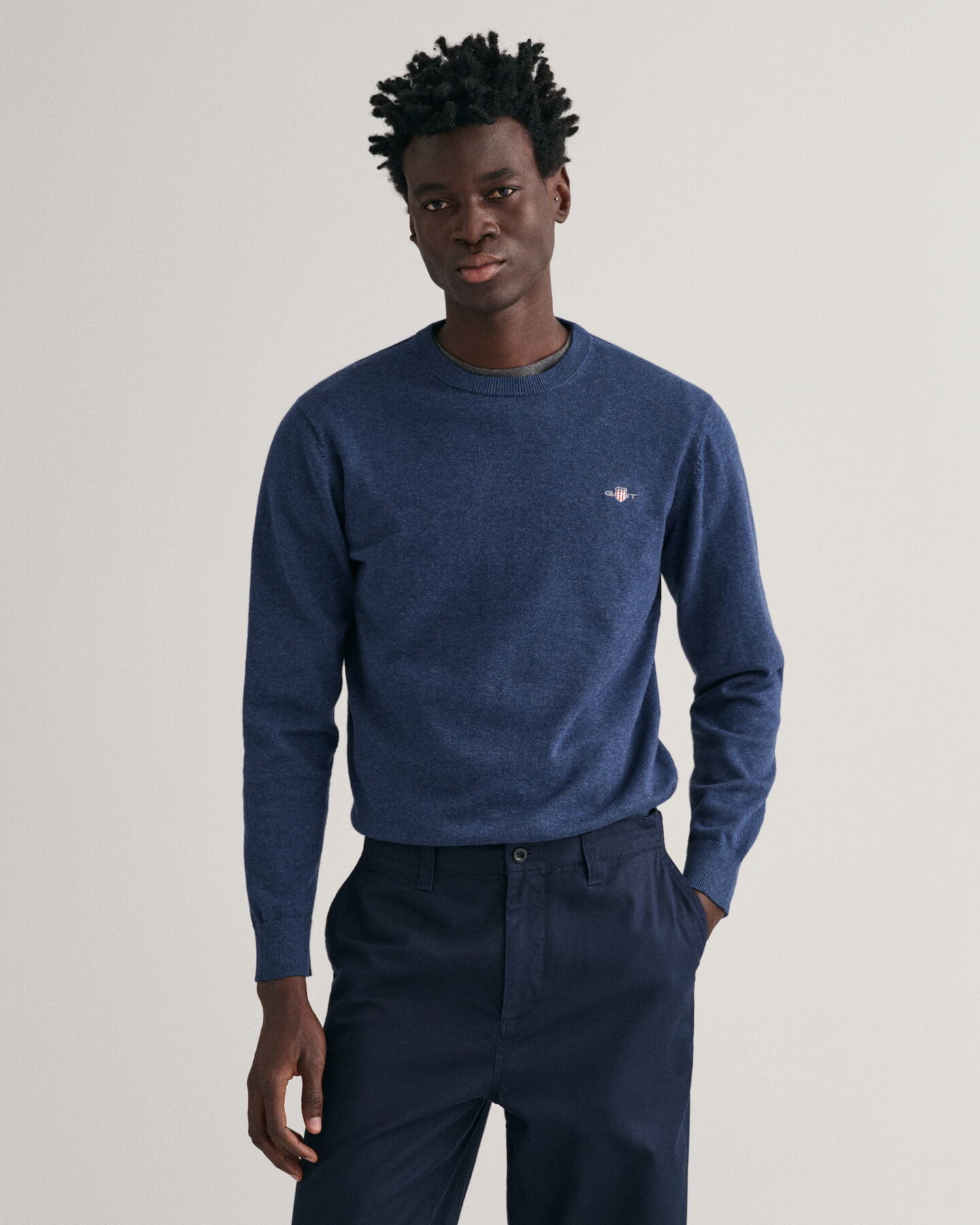 Classic Cotton Crew Neck Sweater - GANT