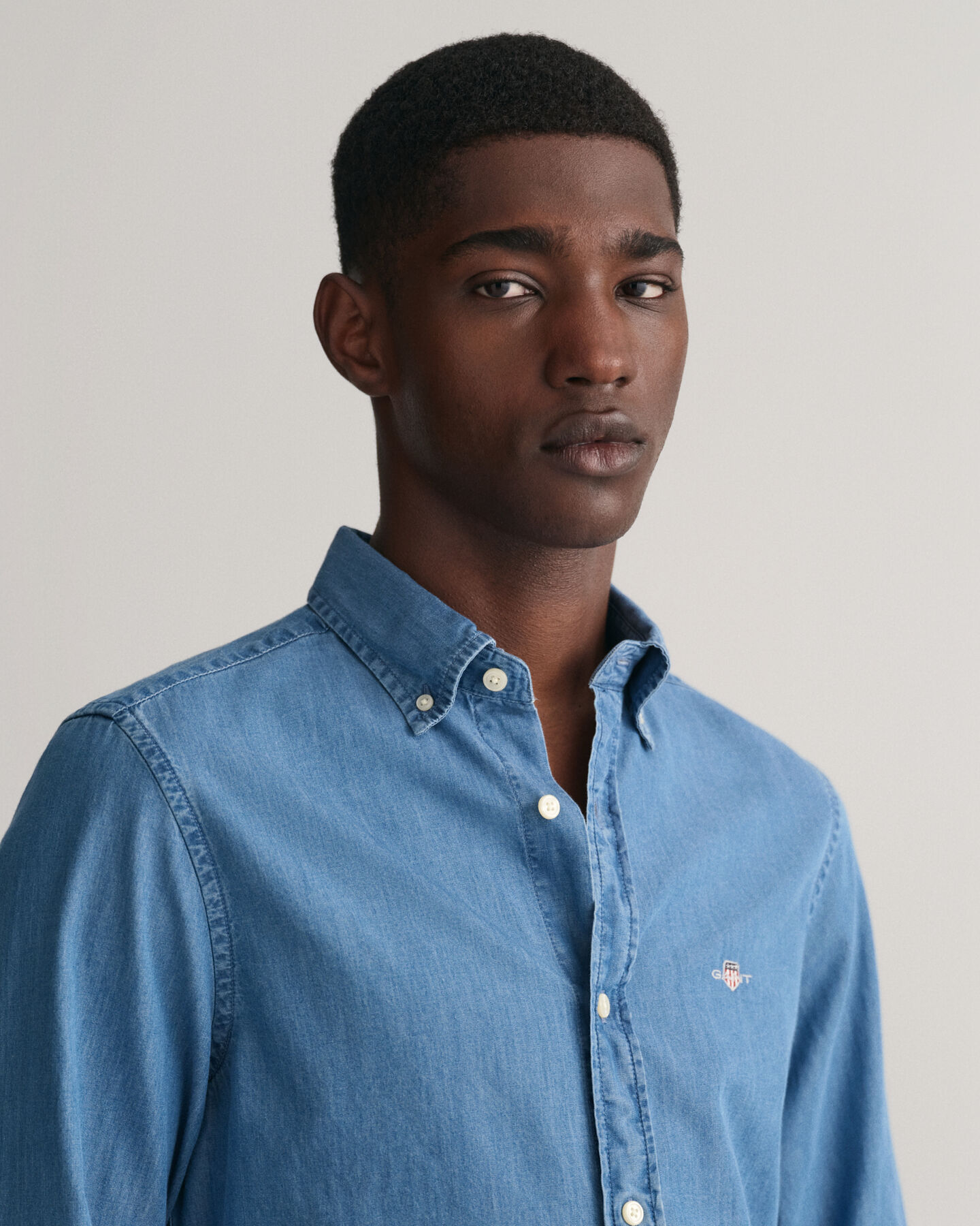 Slim Fit Indigo Shirt - GANT