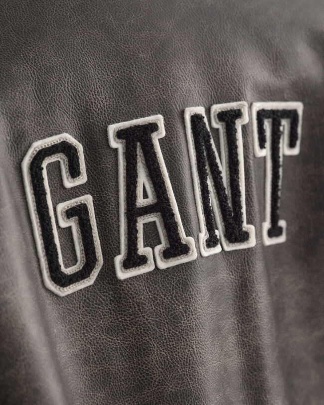 Leather GANT Varsity Jacket - GANT