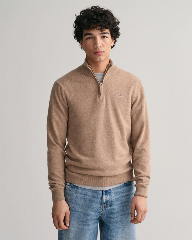 Superfine Lambswool Half-Zip Sweater - GANT