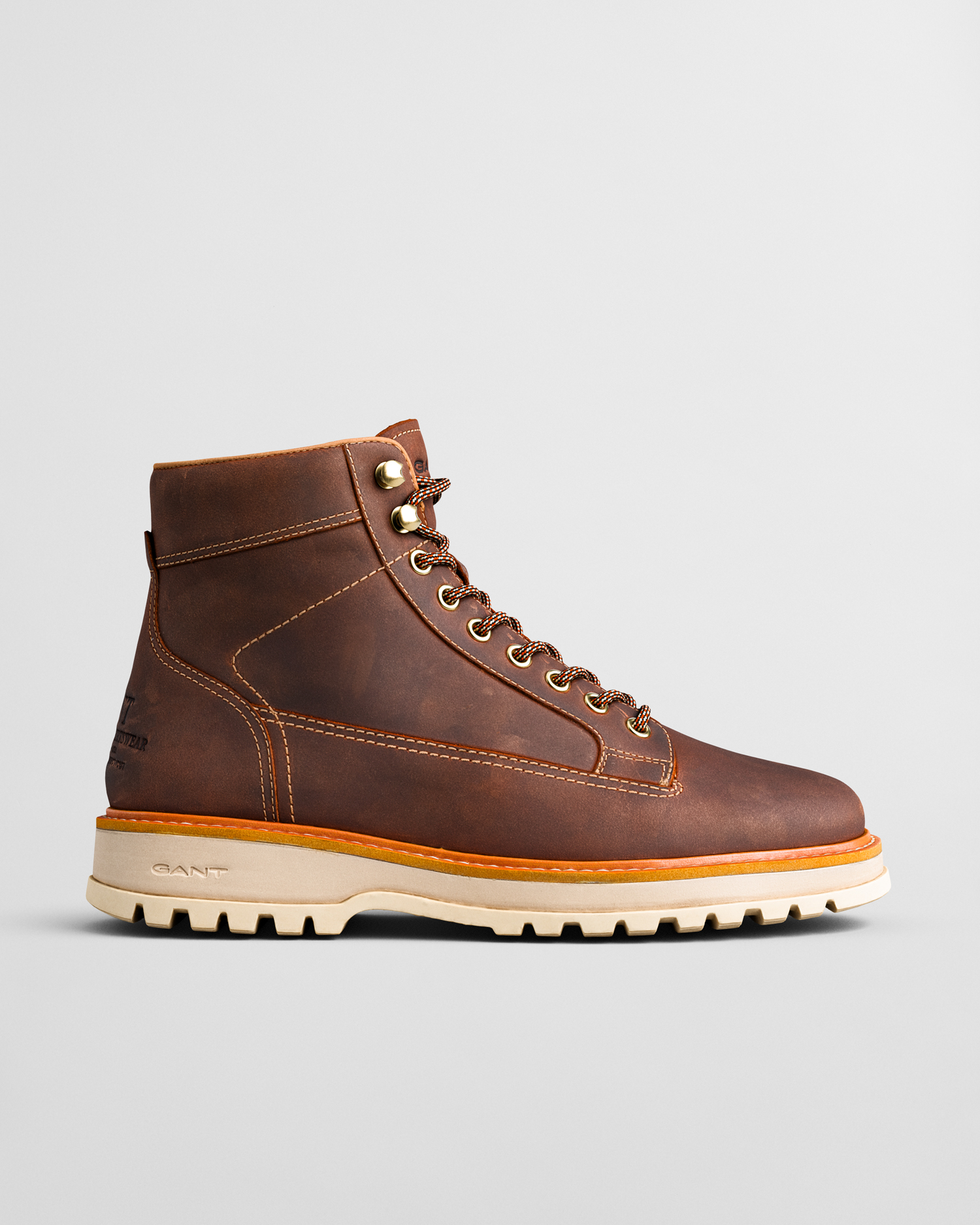 Clafton Leather Lace-Up Boots - GANT