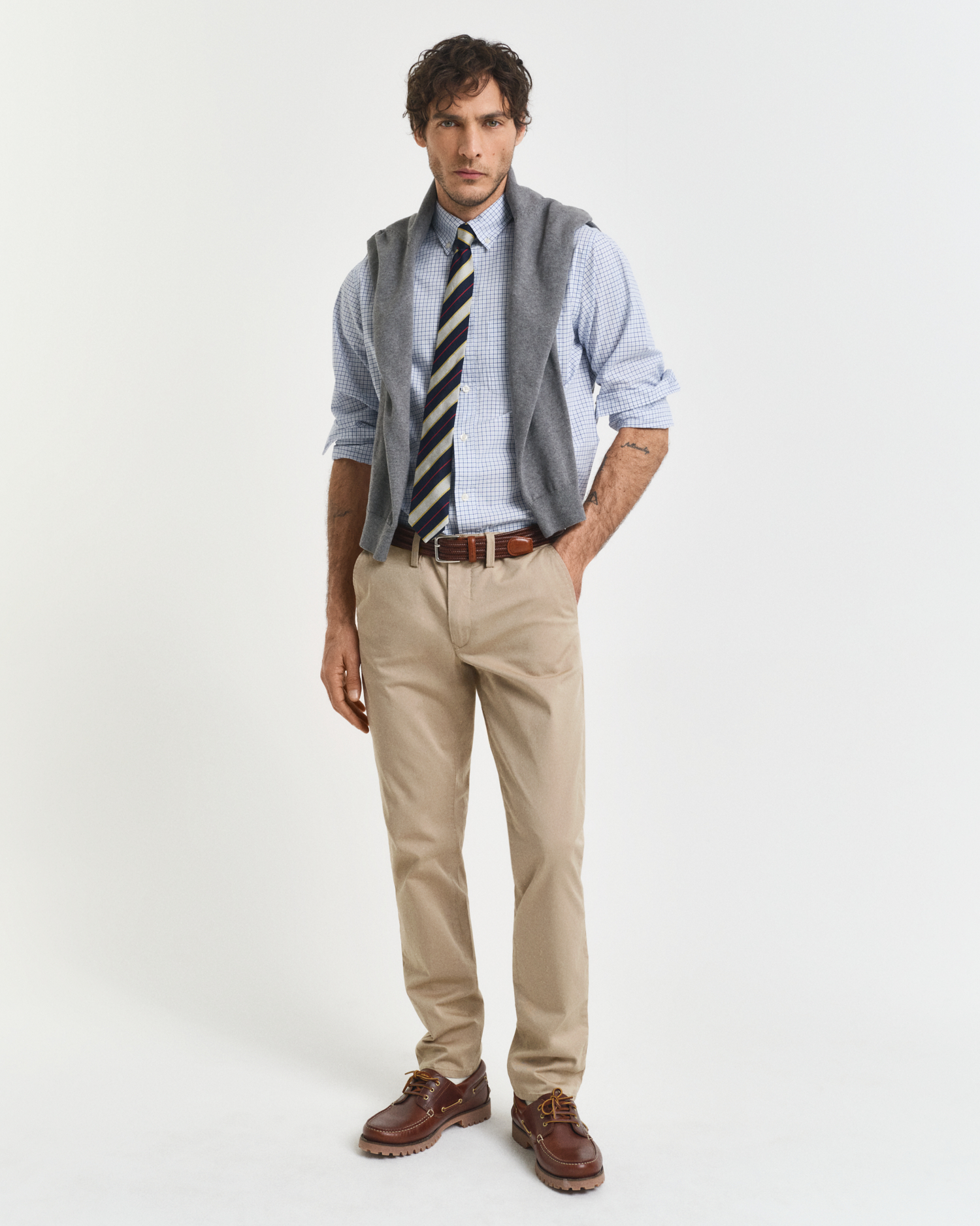 Slim Fit Twill Chinos - GANT
