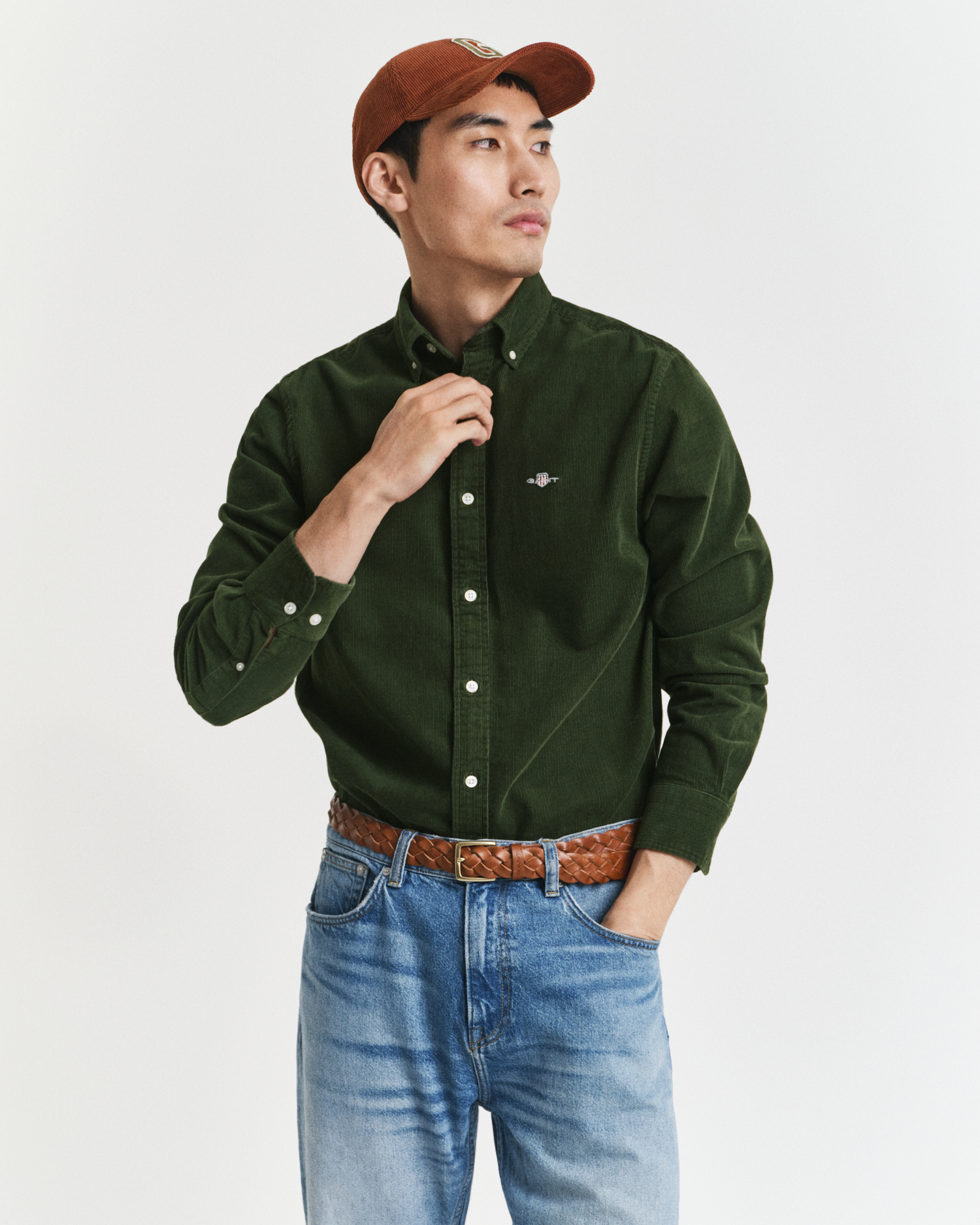 Regular Fit Cotton Corduroy Shirt - GANT