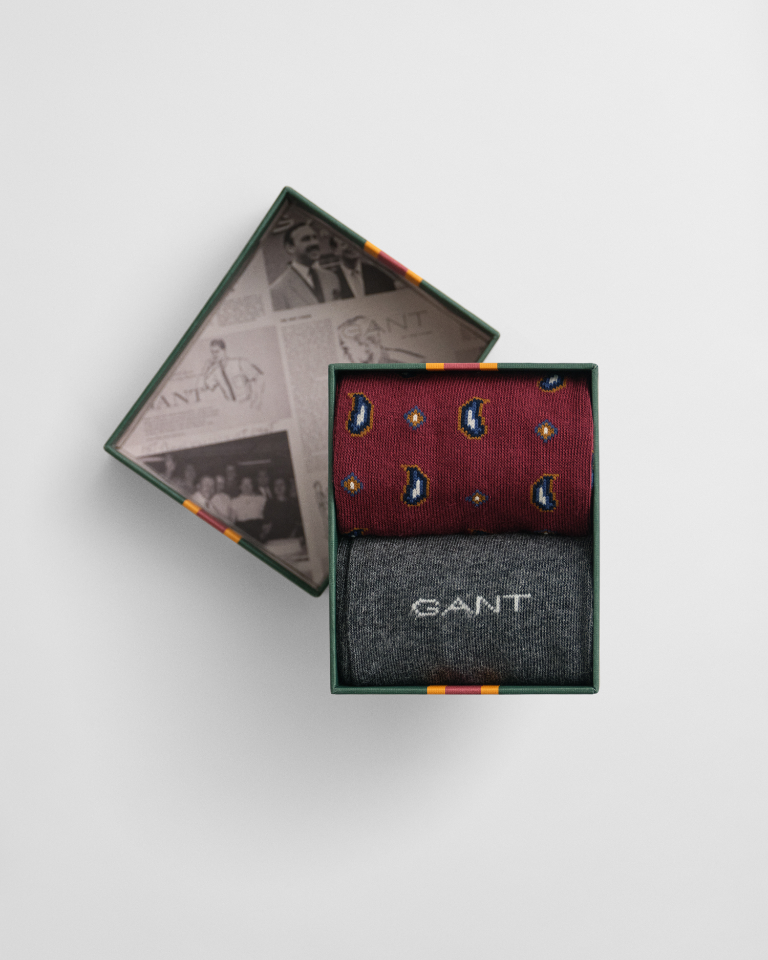 2-Pack Paisley Patterned Socks Gift Box - GANT