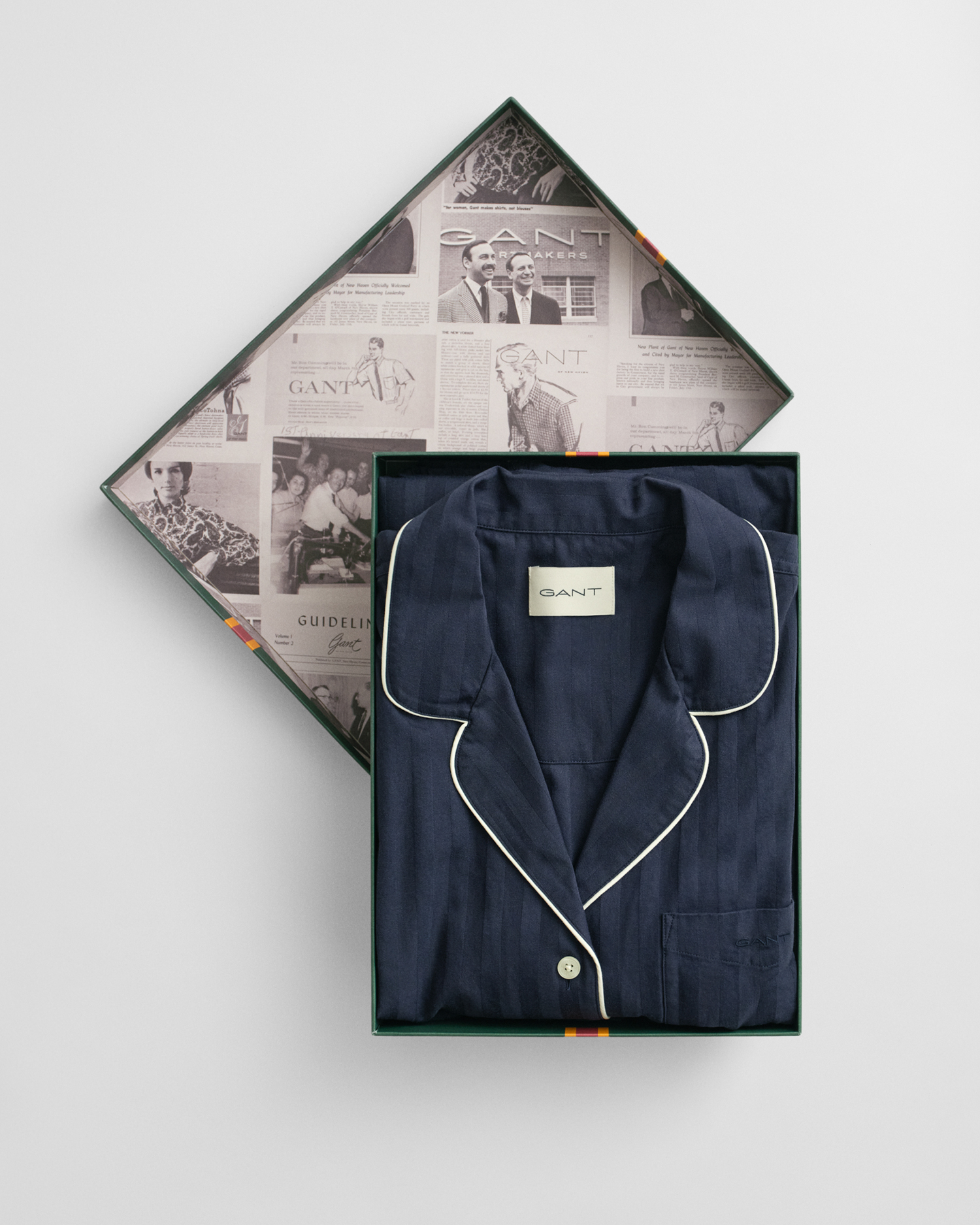Satin Stripe Pajama Set Gift Box - GANT