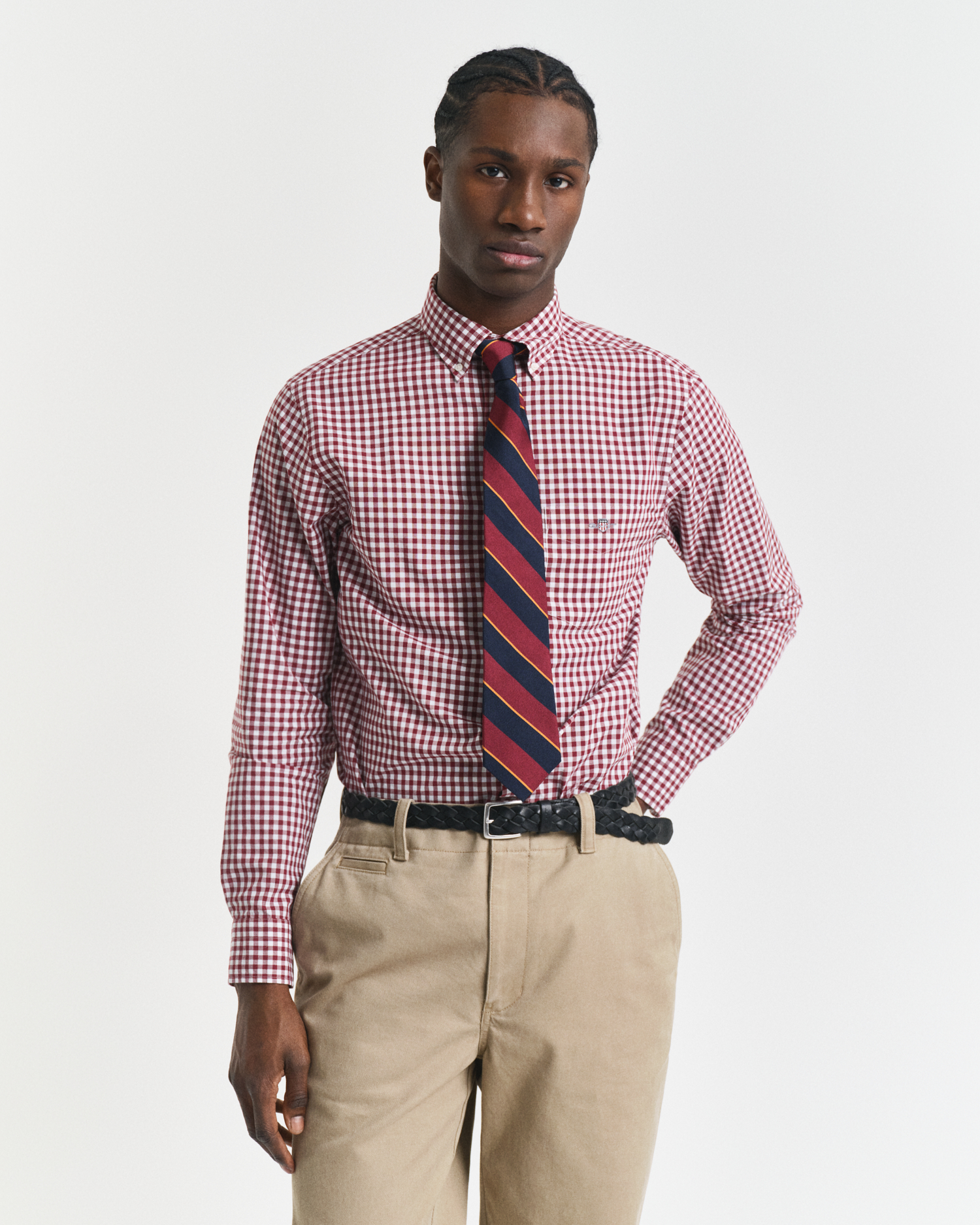 Regular Fit Classic Gingham Poplin Shirt - GANT