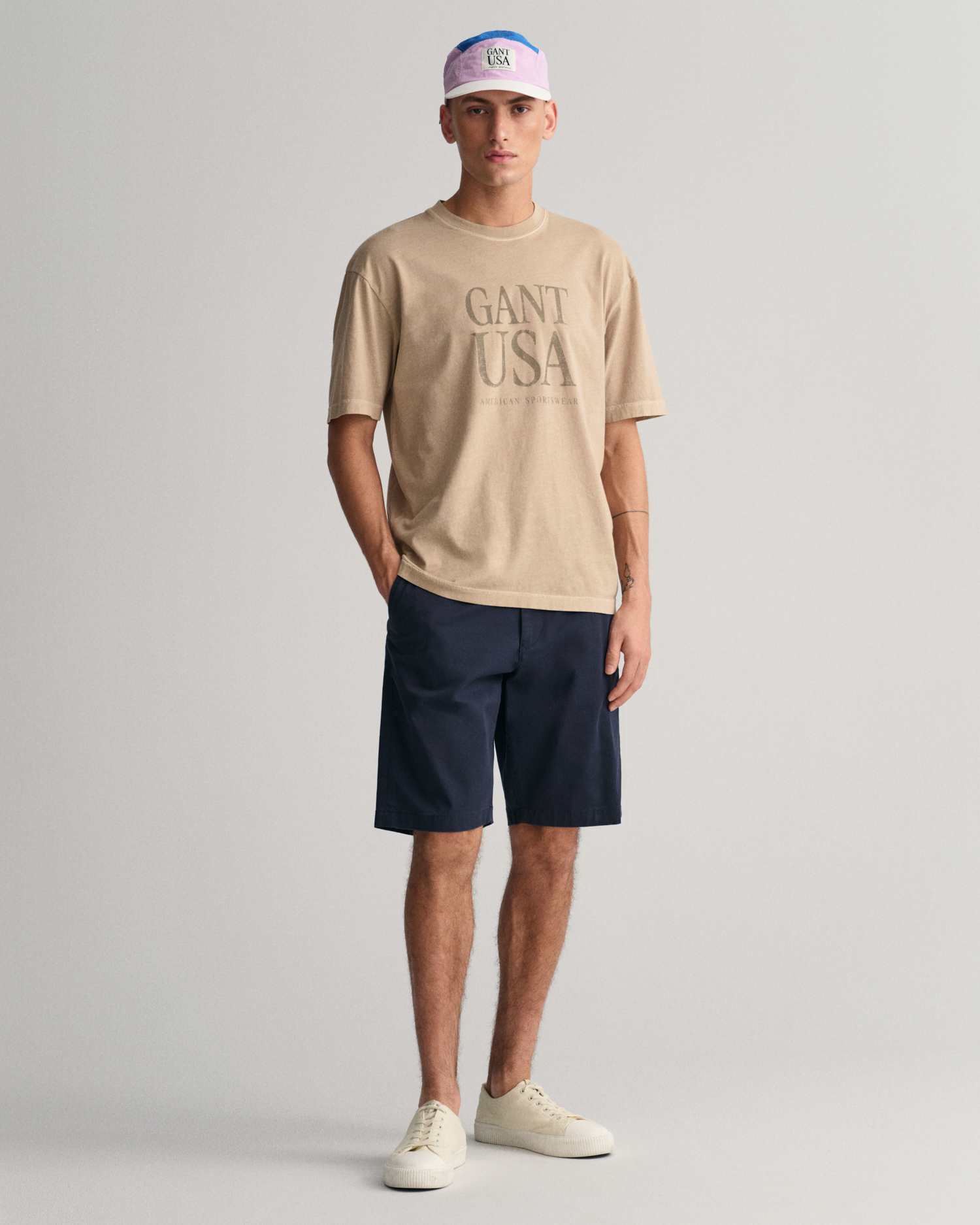 Relaxed Fit Twill Shorts - GANT