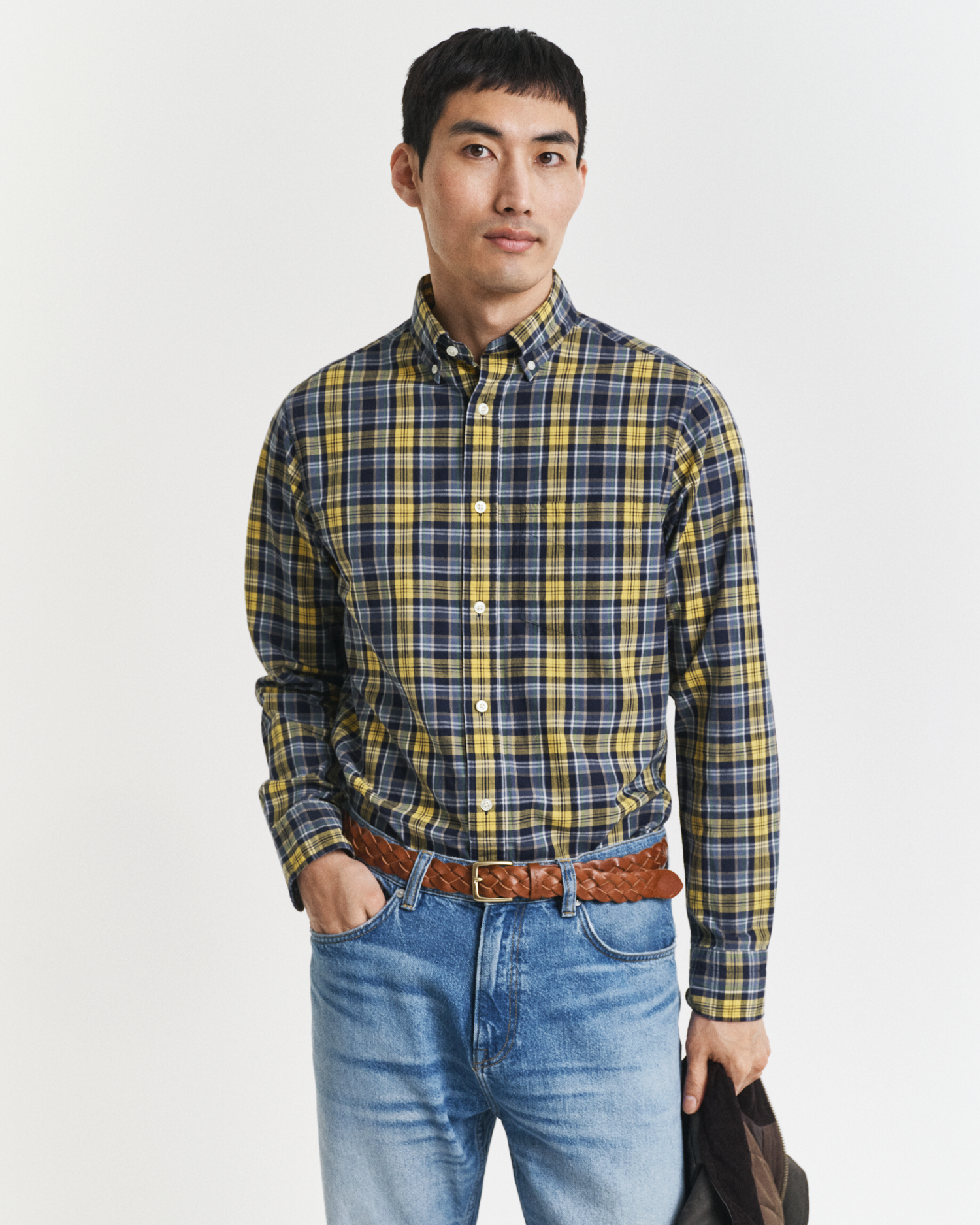 Regular Fit Checked Archive Poplin Shirt - GANT