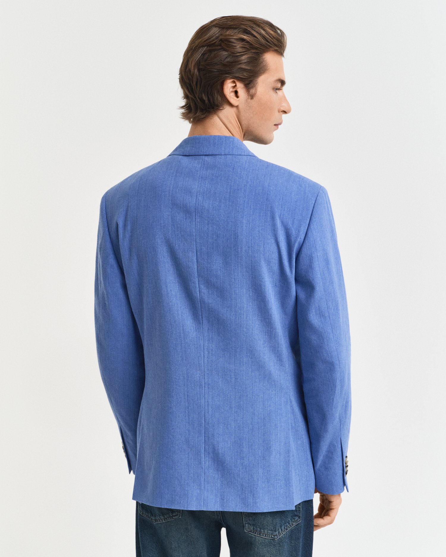 Slim Fit Cotton Linen Suit Jacket - GANT