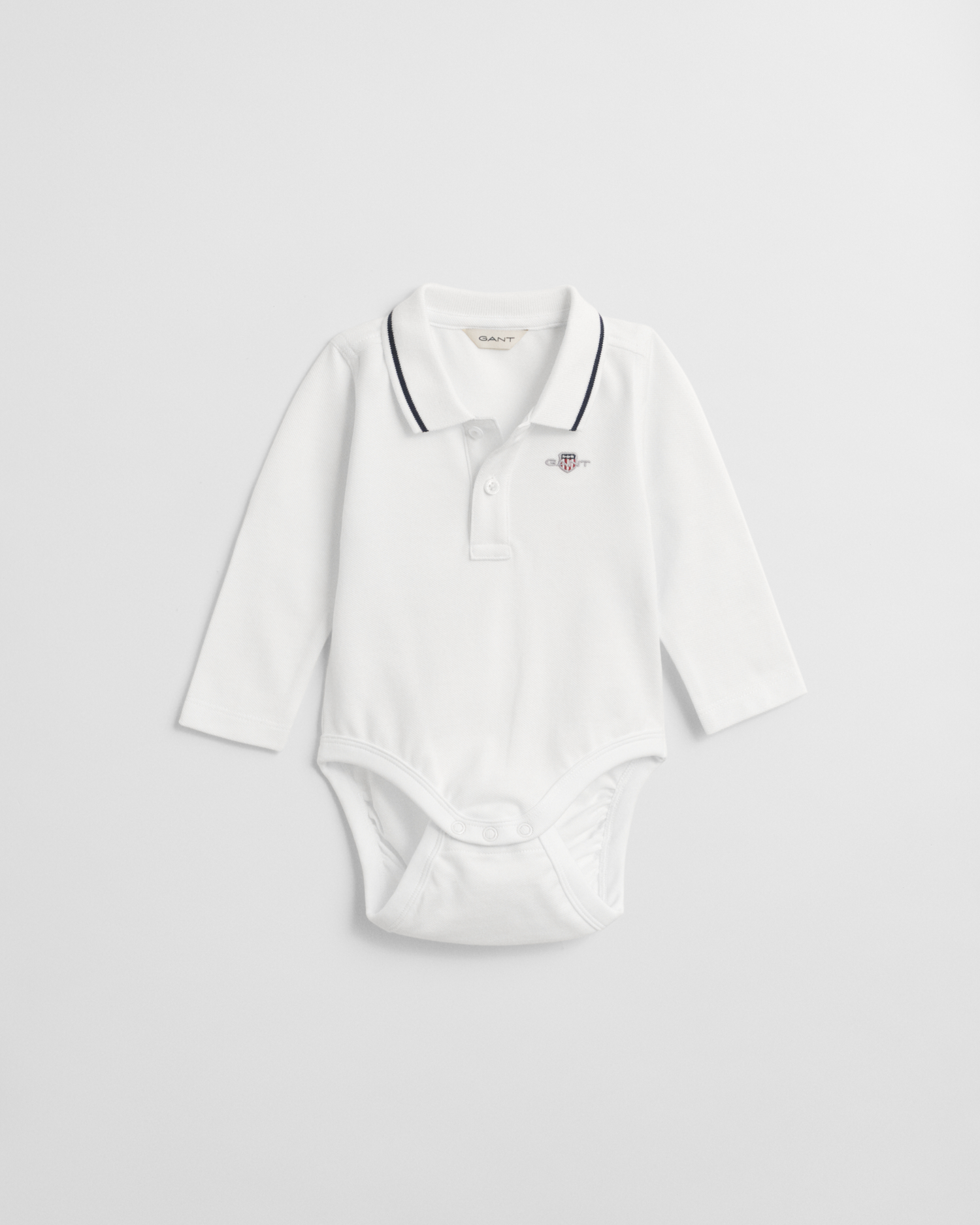 Baby Shield Piqué Long Sleeve Bodysuit - GANT