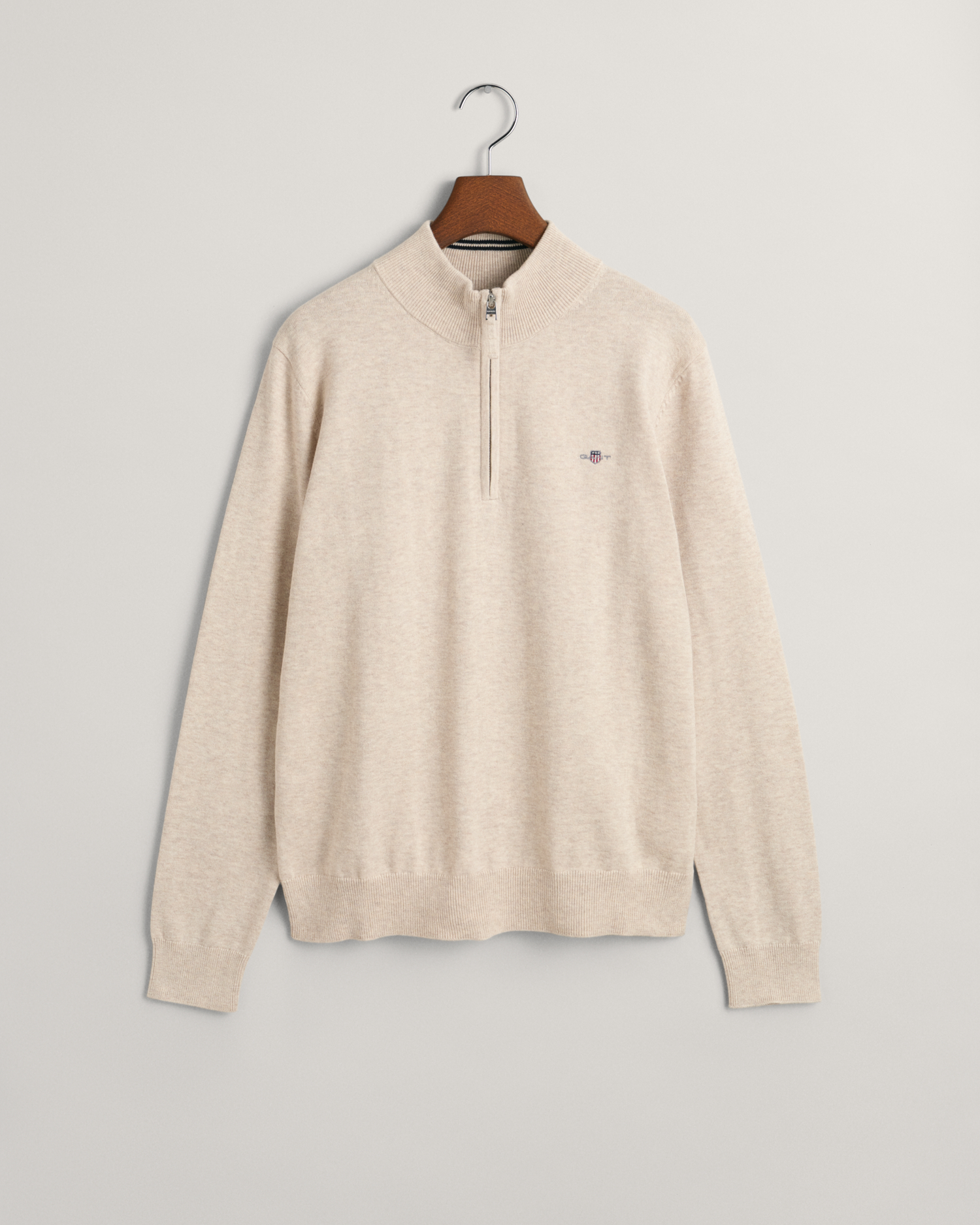 Teens Shield Cotton Half-Zip Sweater - GANT