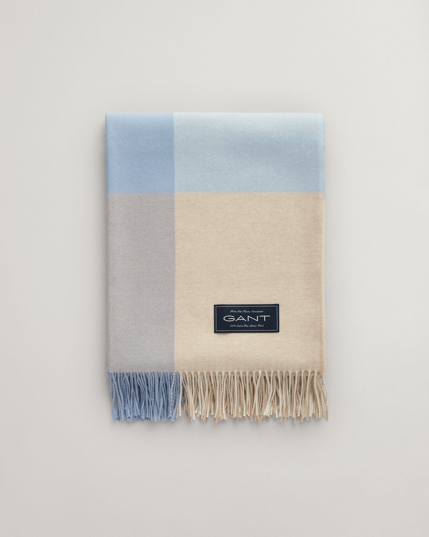 Extra Fine Merino Wool Checked Throw - GANT