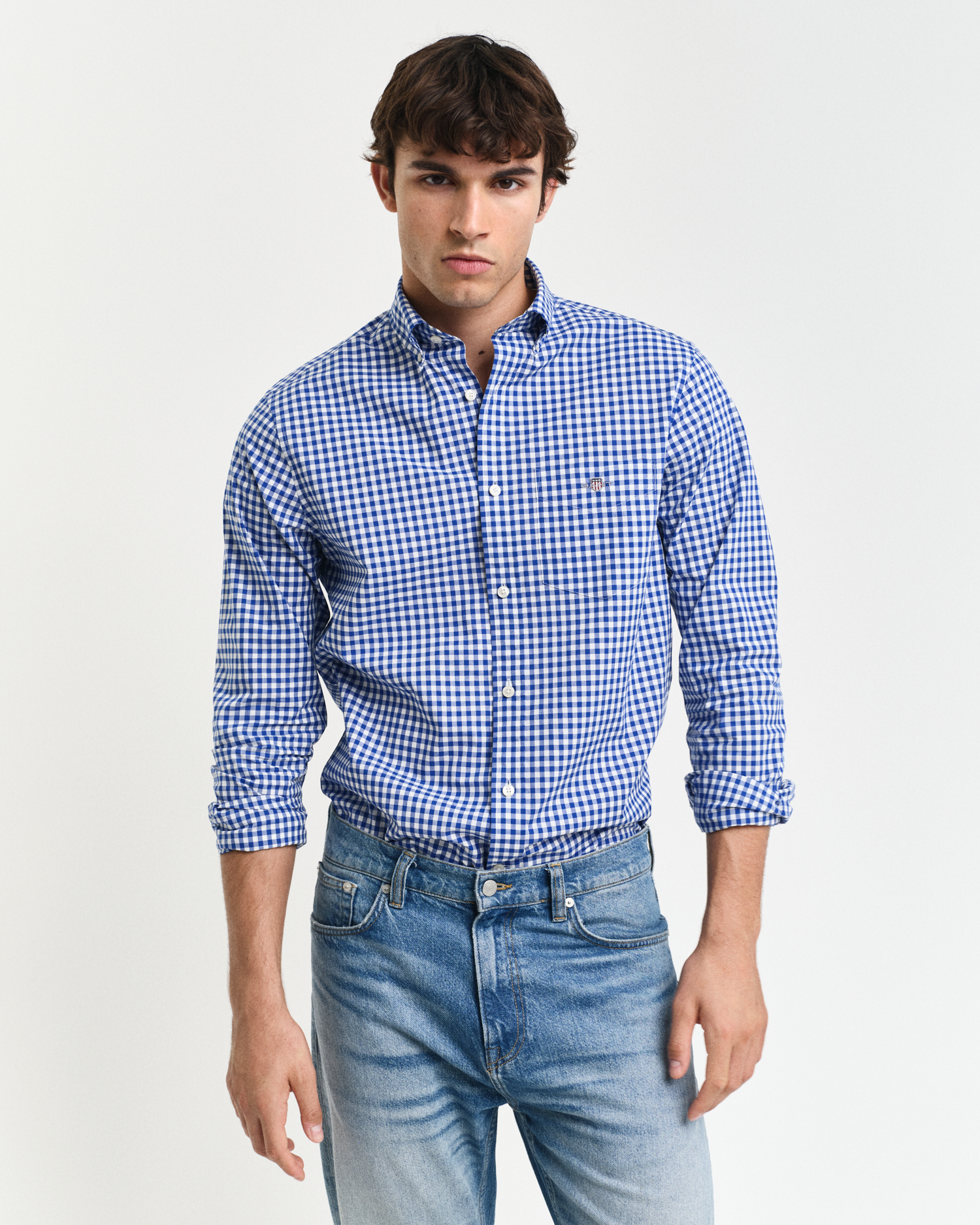 Regular Fit Classic Gingham Poplin Shirt - GANT
